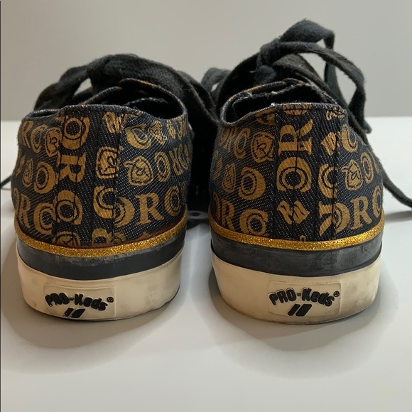 Pro-Keds | Shoes | Prokeds Roca Wear Blackgold Sneakers Sz 75 | Poshmark